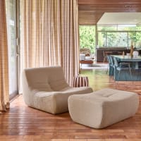 Poltrona effetto alpaca, beige Nova alpaca | Maisons du Monde