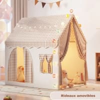Tente maison de jeu d'intérieur pour enfant en coton rose | Maisons du ...