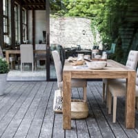 Table … manger 220x100cm bois pin recycl‚ Andrian | Maisons du Monde