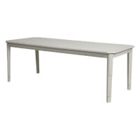 Table rectangulaire en chêne 1 rallonge 6/8 couverts marron Dalhia ...