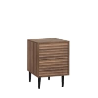 Mesita de noche 2 cajones marrón claro Keith | Maisons du Monde