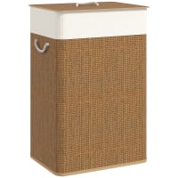 Cesto de ropa sucia plegable con asa repelente al agua color blanco ...