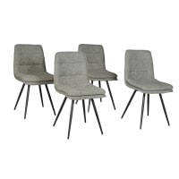 Set di 2 sedie in legno noce trendy ecrù Alba | Maisons du Monde