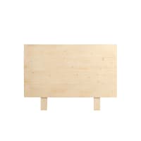 Cabecero de cama madera maciza de abeto color marrón claro de 140 cm ...
