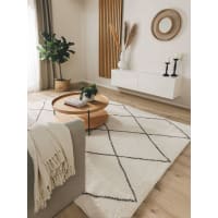 Alfombra pelo largo crema 300x400 Benno | Maisons du Monde