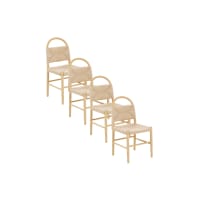 Set di 2 sedie in legno noce trendy ecrù Alba | Maisons du Monde