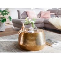 Couchtisch mit Hammerschlag aus Aluminium, Gold | Maisons du Monde