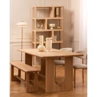 Table … manger rectangulaire 220x100cm bois recycl‚ Kiara | Maisons du ...