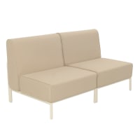 Set modulare di mobili da giardino bassi 3 posti beige Patio | Maisons ...