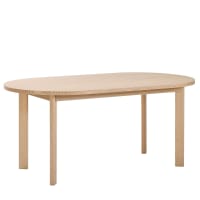 Table à manger rectangulaire 6 à 8 personnes en bois marron Prestige ...