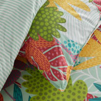 Parure de lit imprimé Floral 240x220cm Vert Sunshine janie | Maisons du ...