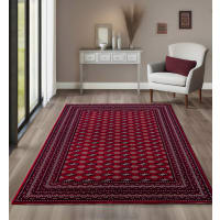 Tappeto a tessitura piatta rosso 155x235 Stay | Maisons du Monde