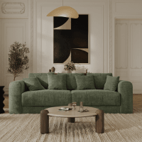 Divano letto a apertura rapida 4 posti bouclette taupe Icon | Maisons ...