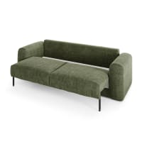 Divano letto a apertura rapida 4 posti bouclette taupe Icon | Maisons ...
