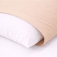 Funda de almohada beige 105cm - 100% Algodón Basic cotton | Maisons du ...