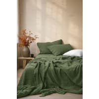 Parure de drap avec 2 taies assorties en gaze de coton terracota La ...
