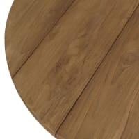 Table basse jardin ronde teck recycl‚ couleur naturelle d80 Kally ...