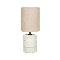 Lámpara de mesa papel maché blanco Arapey | Maisons du Monde