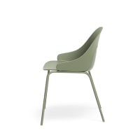 Chaise en polypropylène blanc avec accoudoirs Layla | Maisons du Monde