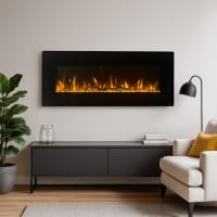 Chimenea de bioetanol de suelo de madera parís blanco l123xp39xh100 ...