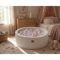 Piscine à balles bébé en velours côtelé 200 balles Churros | Maisons du ...