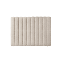 Cabecero en color beige tapizado con tejidos naturales 150 cm Moss ...