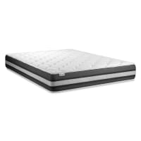 Ensemble 2x80x200 matelas hybride sommier blanc Vitalspring recover ...