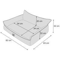 Panier chien taille xxl imperméable déhoussable design Mano | Maisons ...