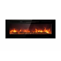 Chimenea eléctrica empotrada de 3 lados divina fire 101,6x20x44 cm ...