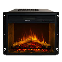 Chimenea eléctrica de suelo parigi en madera blanca l123xp39xh100 ...