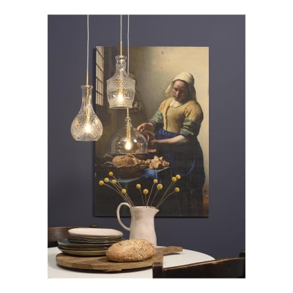 Lámpara de techo en cristal dorado transparente diám:13cm BRUSSELS ...