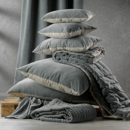 Coussin en coton ficelle 40 x 65 cm Elise | Maisons du Monde