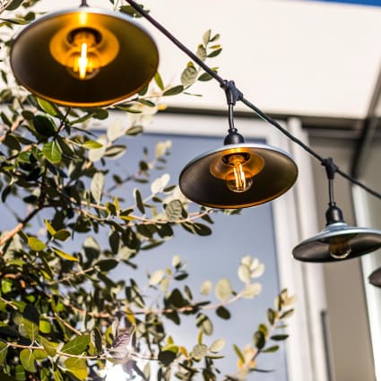 Guirnalda industrial E27 Gris 6M Bowl galva light | Maisons du Monde