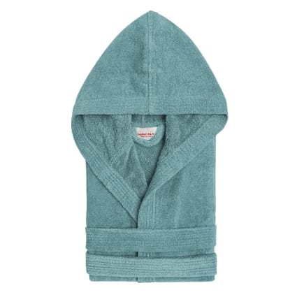 Accappatoio unisex di cotone 380gr/m2 acqua marina M-L Casual p ...