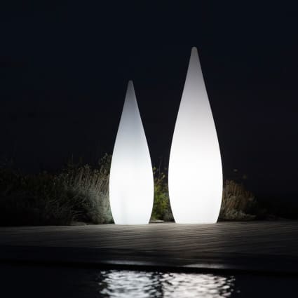 Lámpara de pie de red Blanco H120CM Classy | Maisons du Monde