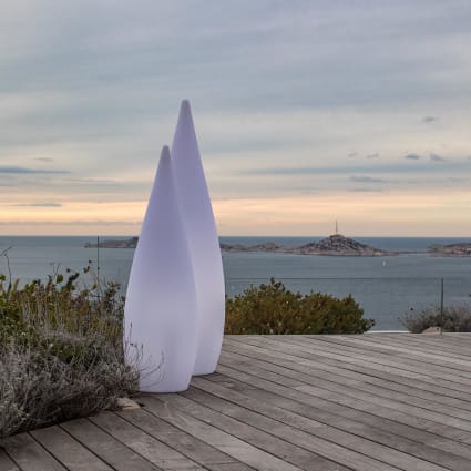 Lámpara de pie de red Blanco H120CM Classy | Maisons du Monde