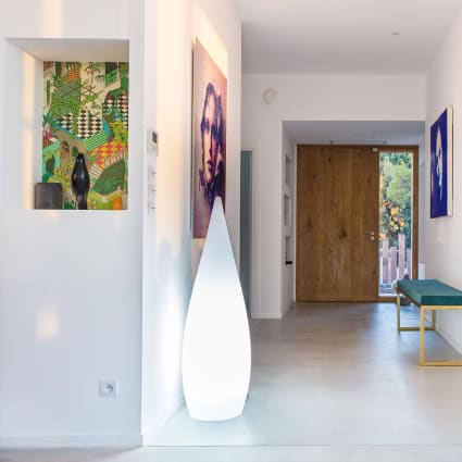 Lámpara de pie de red Blanco H120CM Classy | Maisons du Monde