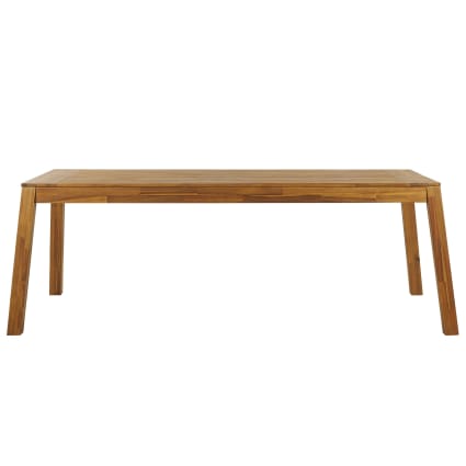 Mesa de jardín 8 personas de madera de acacia marrón Livorno | Maisons ...