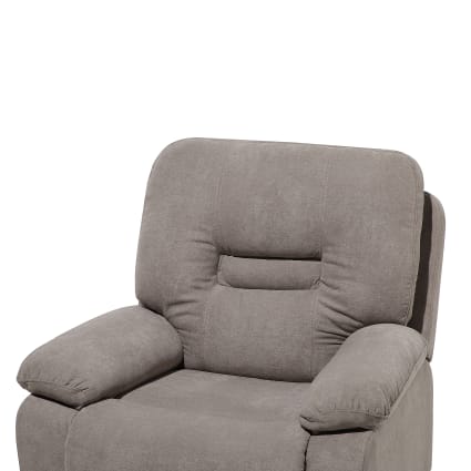 Sillón reclinable Con reposapiés Tela Gris pardo Bergen | Maisons du Monde