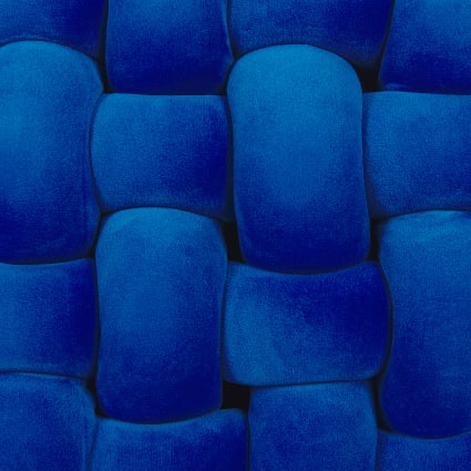 Cuscino decorativo Velluto 30 x 30 cm Blu Sirali | Maisons du Monde