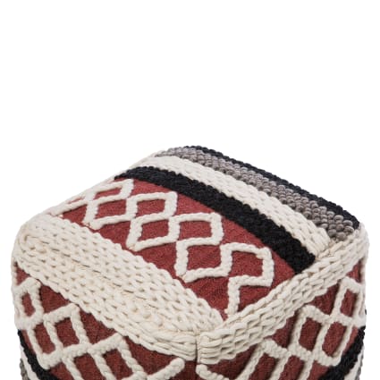Pouf Cotone Multicolore Sagar | Maisons du Monde
