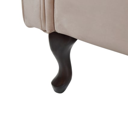 Chaiselongue aus Samtstoff, beige Lattes | Maisons du Monde