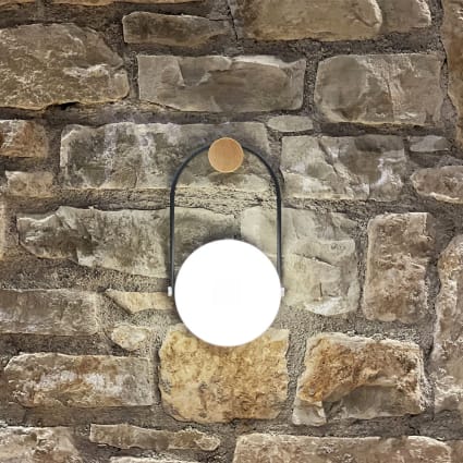 Lámpara de mesa LED inalámbrica en color blanco cálido Negro H22CM Day ...