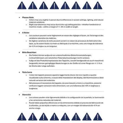 Tappeto Blu/Beige 69 X 244 cm Courtyard | Maisons du Monde