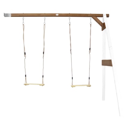 Altalena doppia in legno FSC, bianco | Maisons du Monde