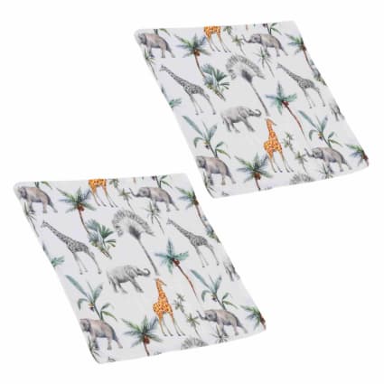 Set di 2 mussole per neonato in viscosa di bambù Colori misti 50x50 cm ...