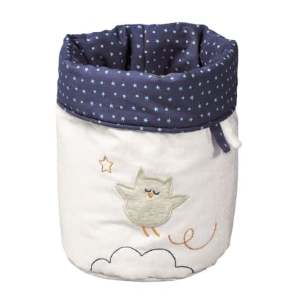 Set di 3 cestini in tela di cotone blu Merlin | Maisons du Monde