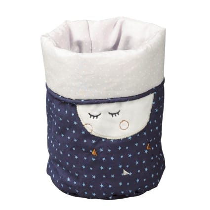 Set di 3 cestini in tela di cotone blu Merlin | Maisons du Monde