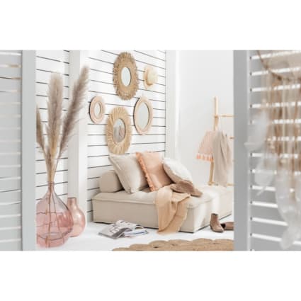 Jarrón de vidrio en color salmón de 40x40x56 cm LISBONNE | Maisons du Monde