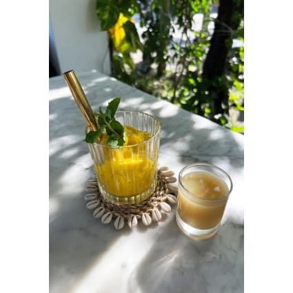 Sottobicchiere in erba marina naturale 12x12 cm Seagrass | Maisons du Monde